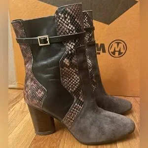 Tory Burch | Shoes | Tory Burch Renault Brown Leather Suede Snakeskin ...